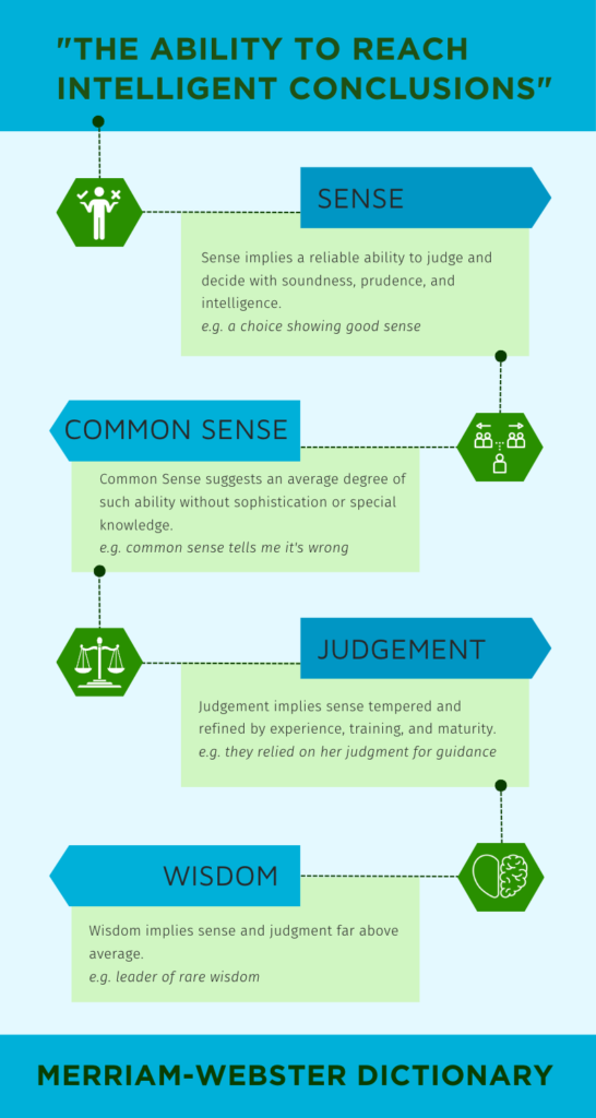 Building Common Sense – The Foundation of Good Judgement